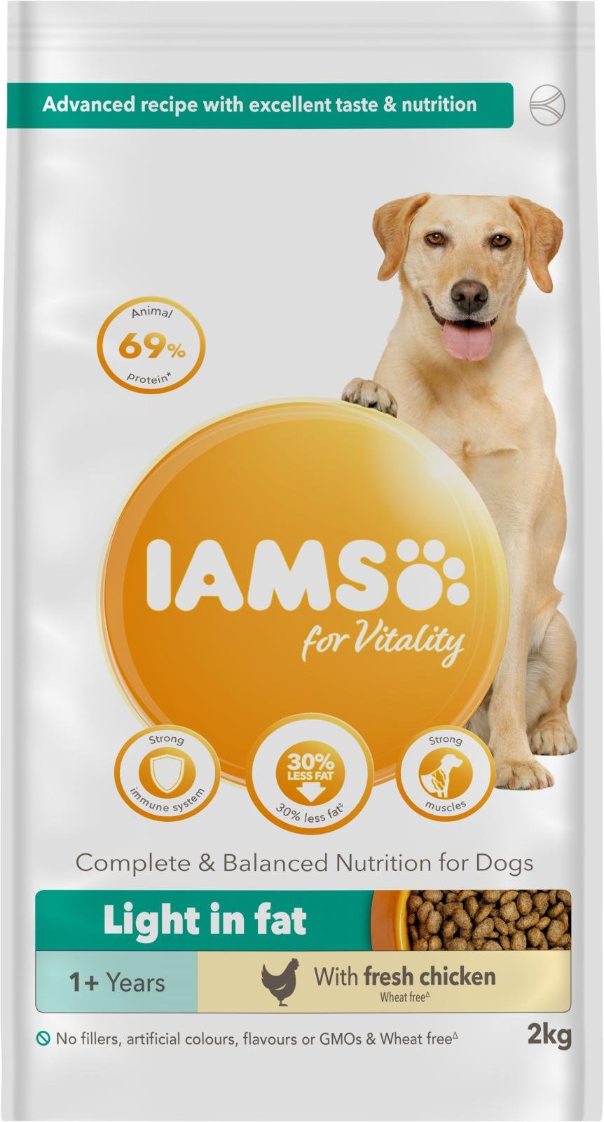 Iams Vitality Adult Light. 12kg - Hund - Happy Horse Rideudstyr