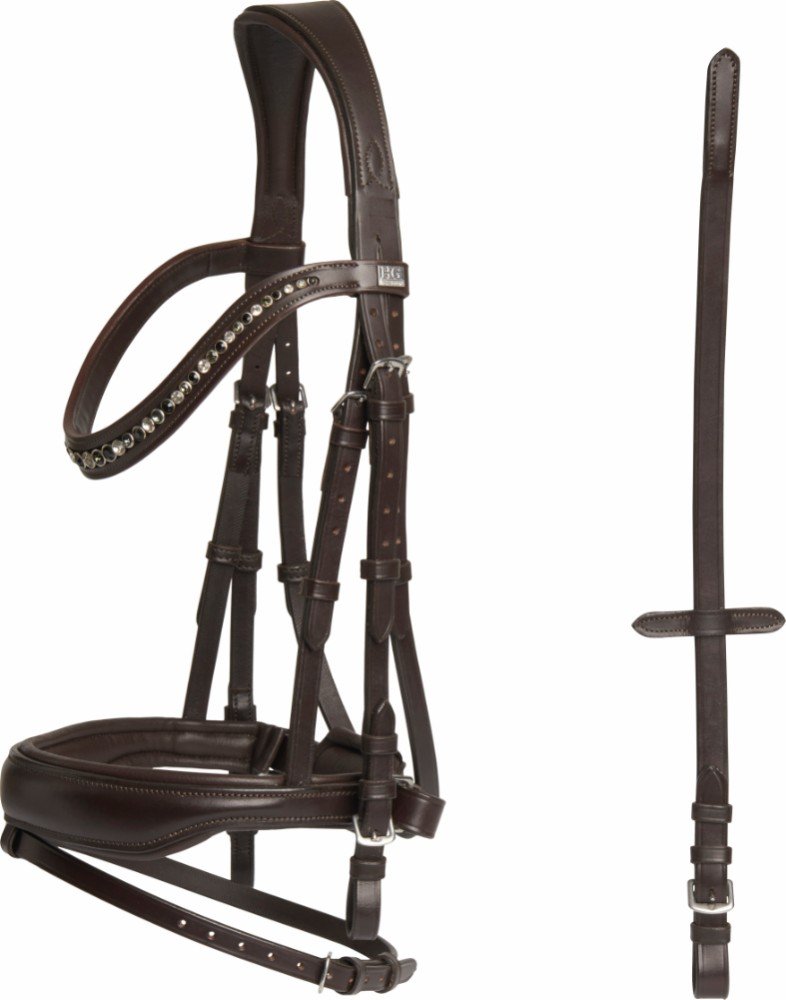 HORSEGUARD CRYLL 21.2 Trense med Aachner næsebånd. Brun
