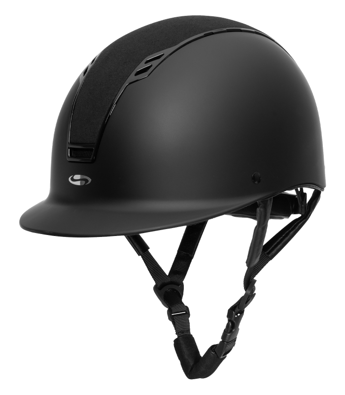 SWING H22 SHINE Ridehjelm. Mat sort/fløjl