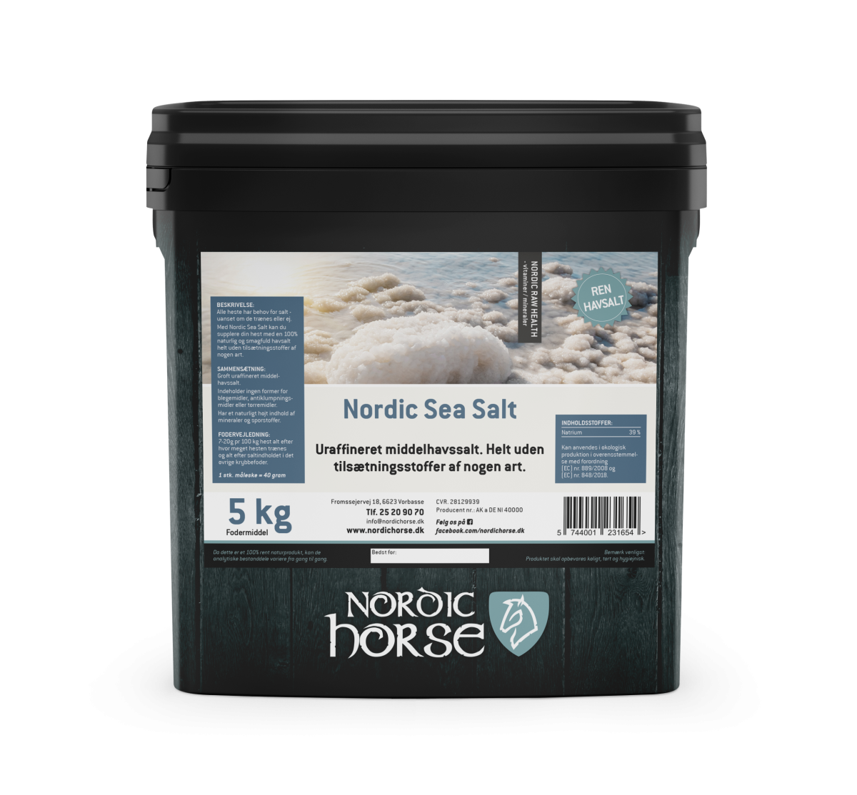 NORDIC HORSE Sea Salt. 5kg spand
