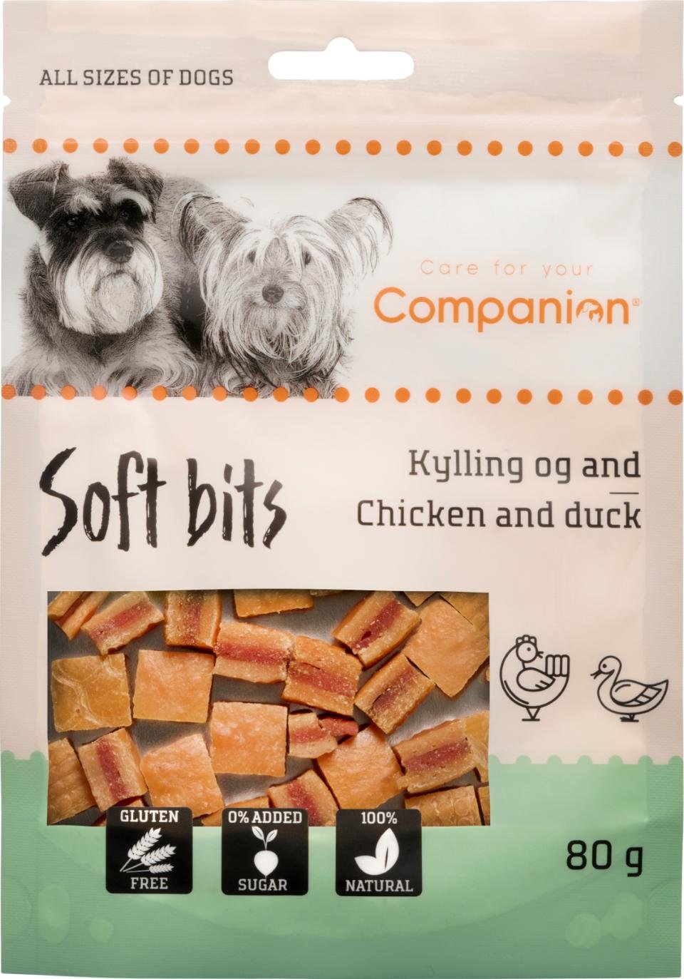 COMPANION Soft Bits. Kylling og and 80g